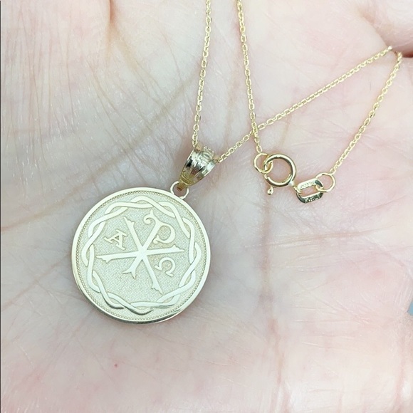 Element Shine | Jewelry | Gold Ancient Christian Chi Rho Px Symbol ...